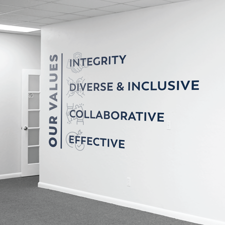 Our Values Wall Sticker | Wallboss Wall Stickers | Wall Art Stickers ...