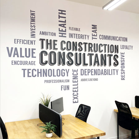 Word Cluster Wall Sticker | Wallboss Wall Stickers | Wall Art Stickers ...