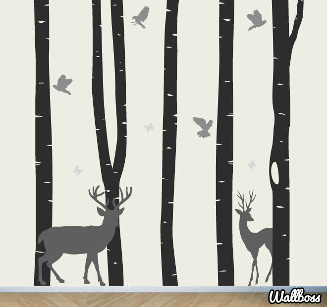 Birch tree stickers by wallboss | Wallboss Wall Stickers | Wall Art ...